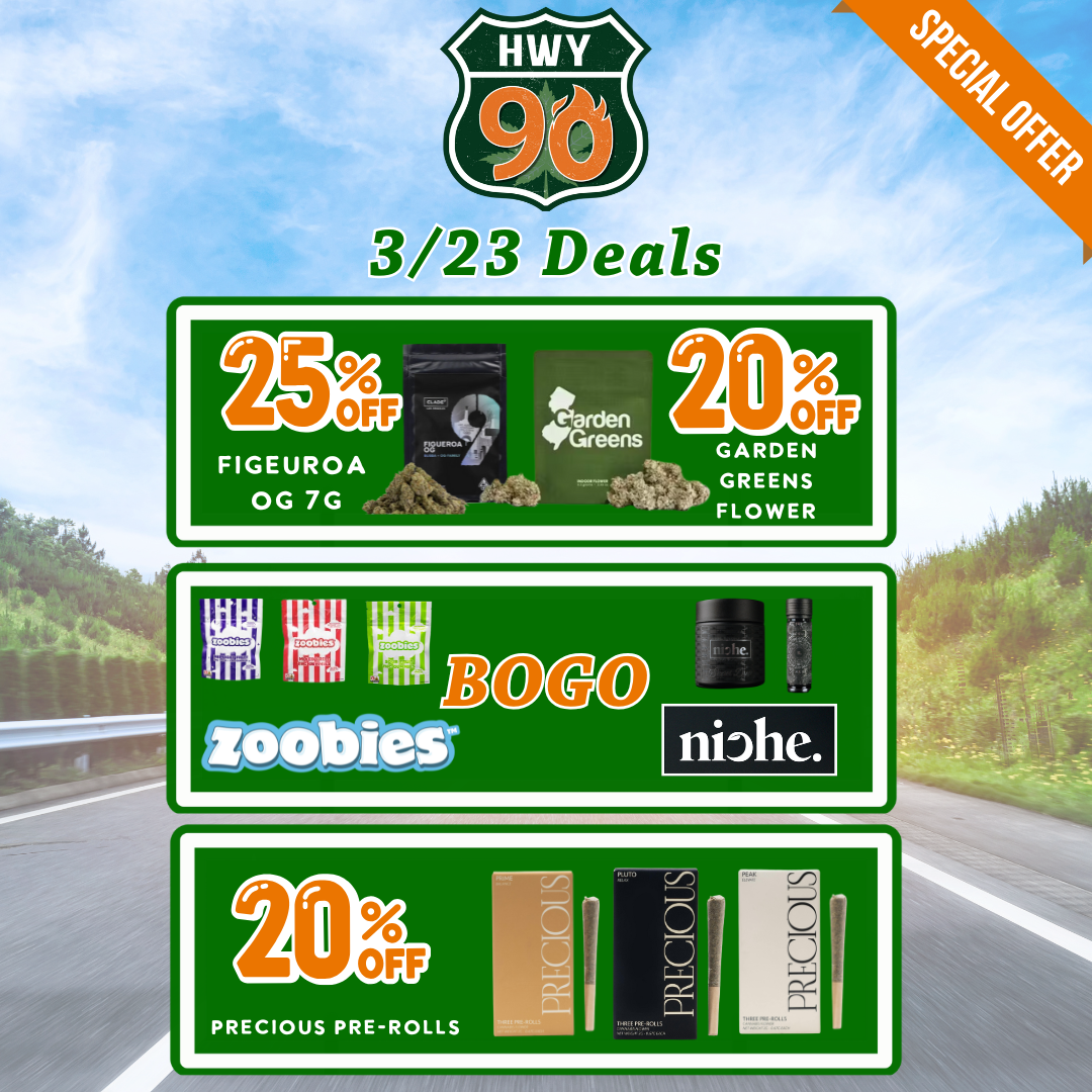 Menu - Highway 90 Cannabis Dispensary | Evesham, NJ