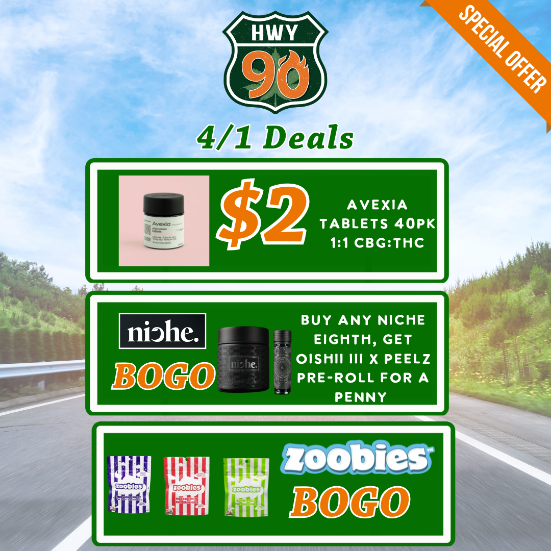 Menu - Highway 90 Cannabis Dispensary | Evesham, NJ